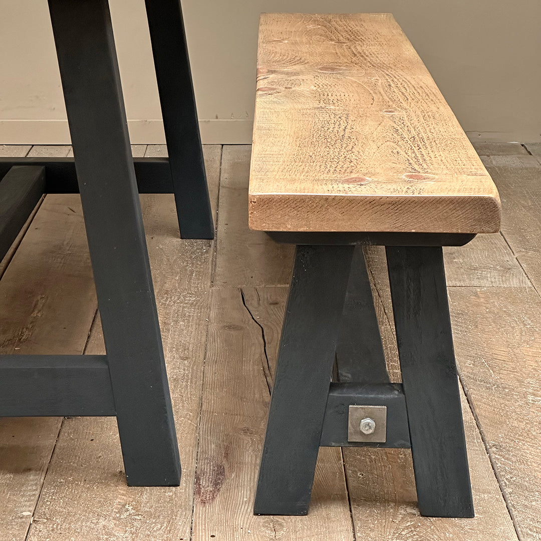 Solid Wood Dining Bench Designer Oak Forest Range Seating Dining