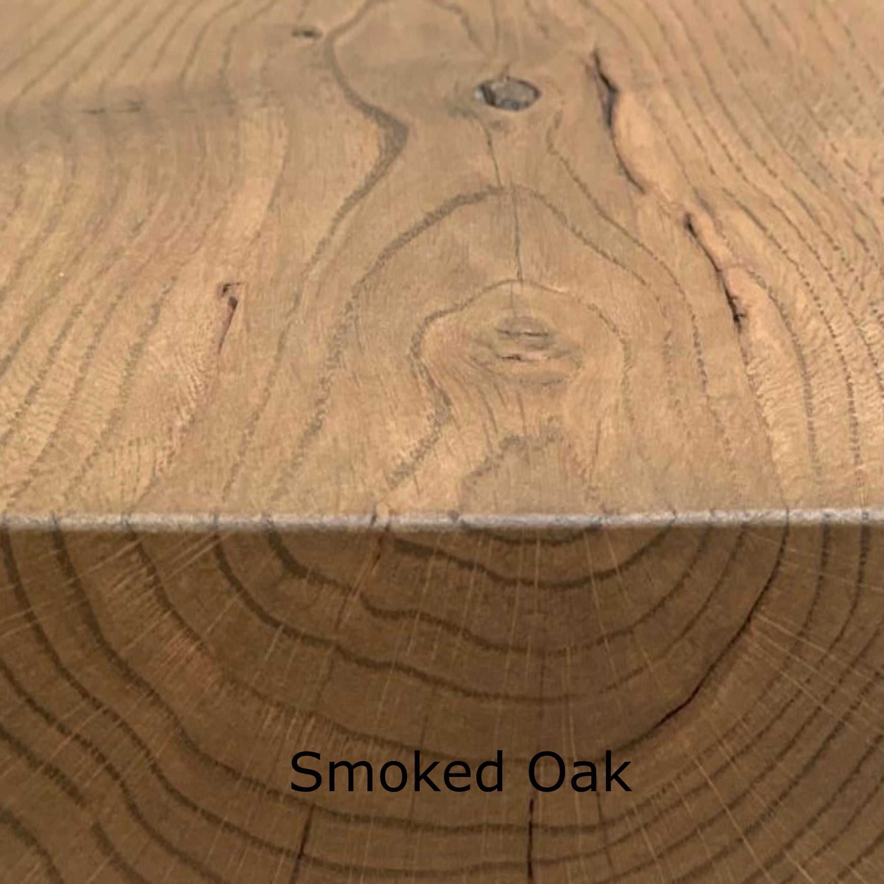 Solid Oak Dining Table with Black Metal Base – Willen Rose