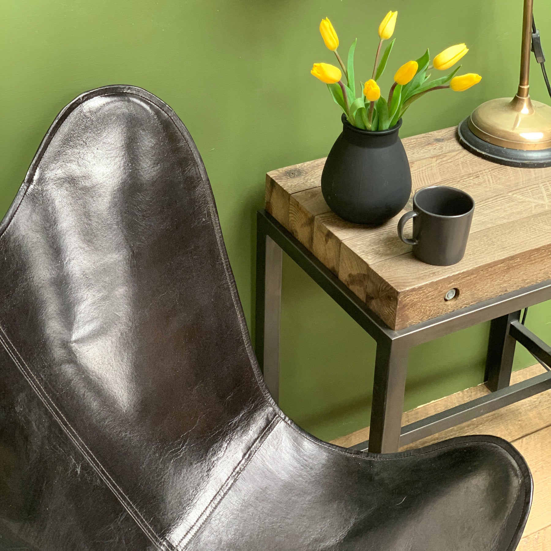 Leather Butterfly Chair – Willen Rose