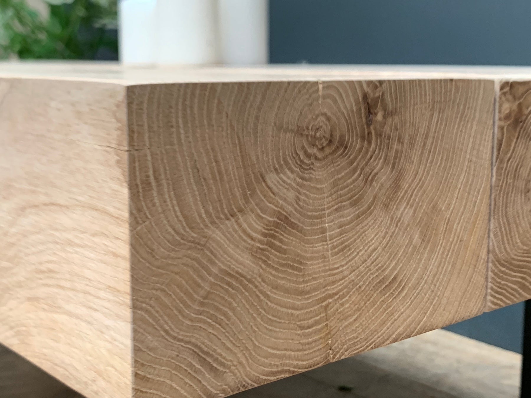 Solid Oak Beam Coffee Table – Willen Rose